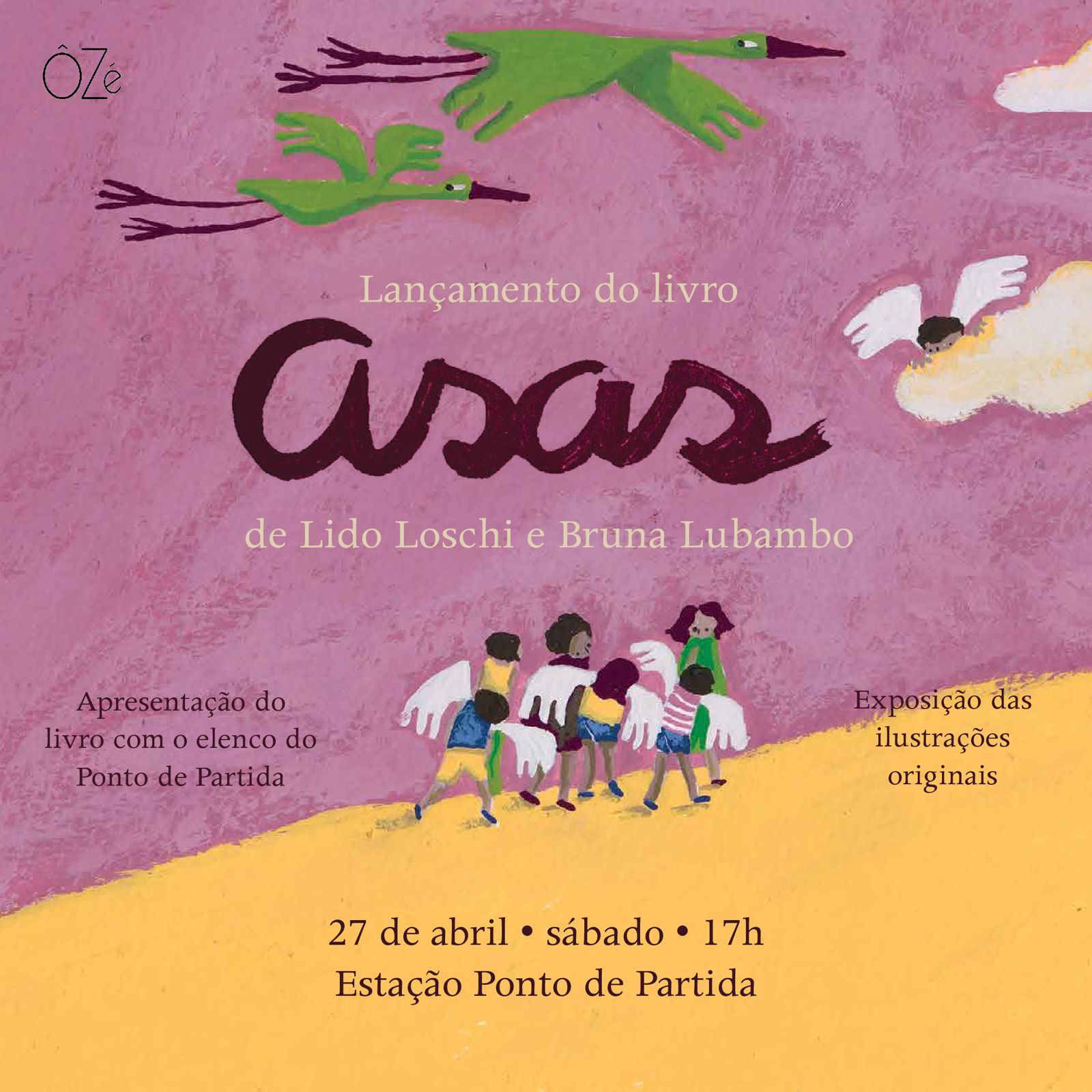 Lido Loschi lança livro, ASAS, pela Ôzé Editora e ilustrações de Bruna ...